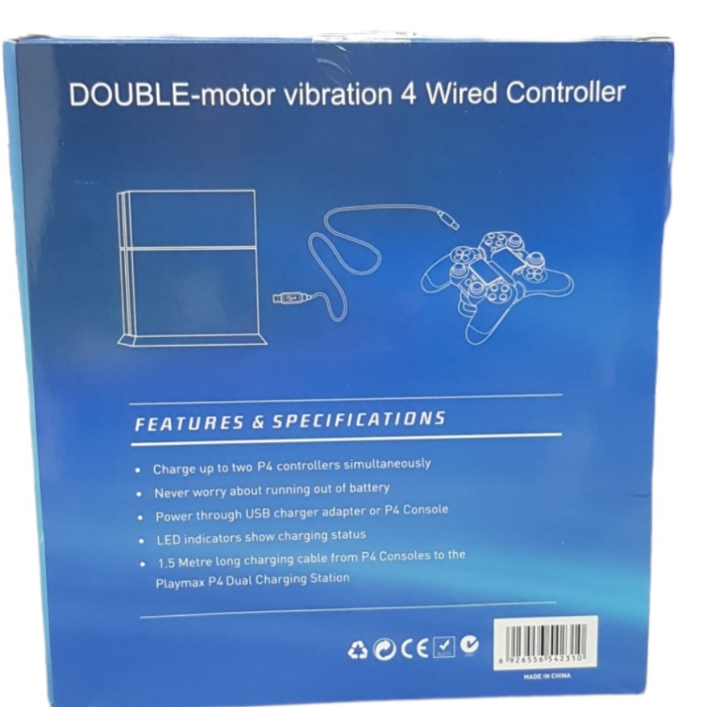 New Double Motor Vibration 4 Wired Controller for Playstation 4*Sale ...